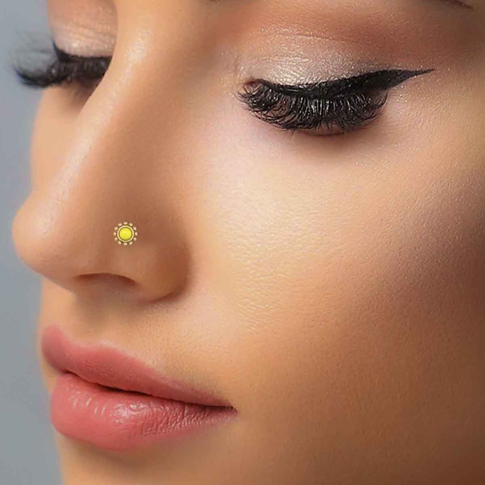 Gold nose pin online store